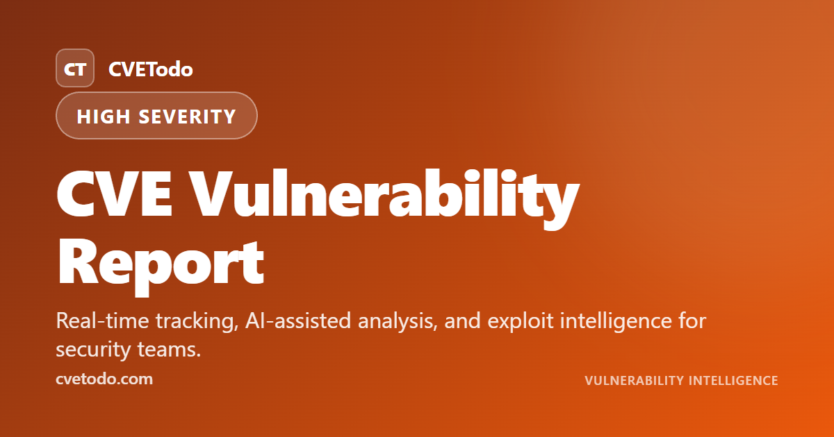 CVE-2025-65002 | High severity in Fujitsu iRMC | CVETodo